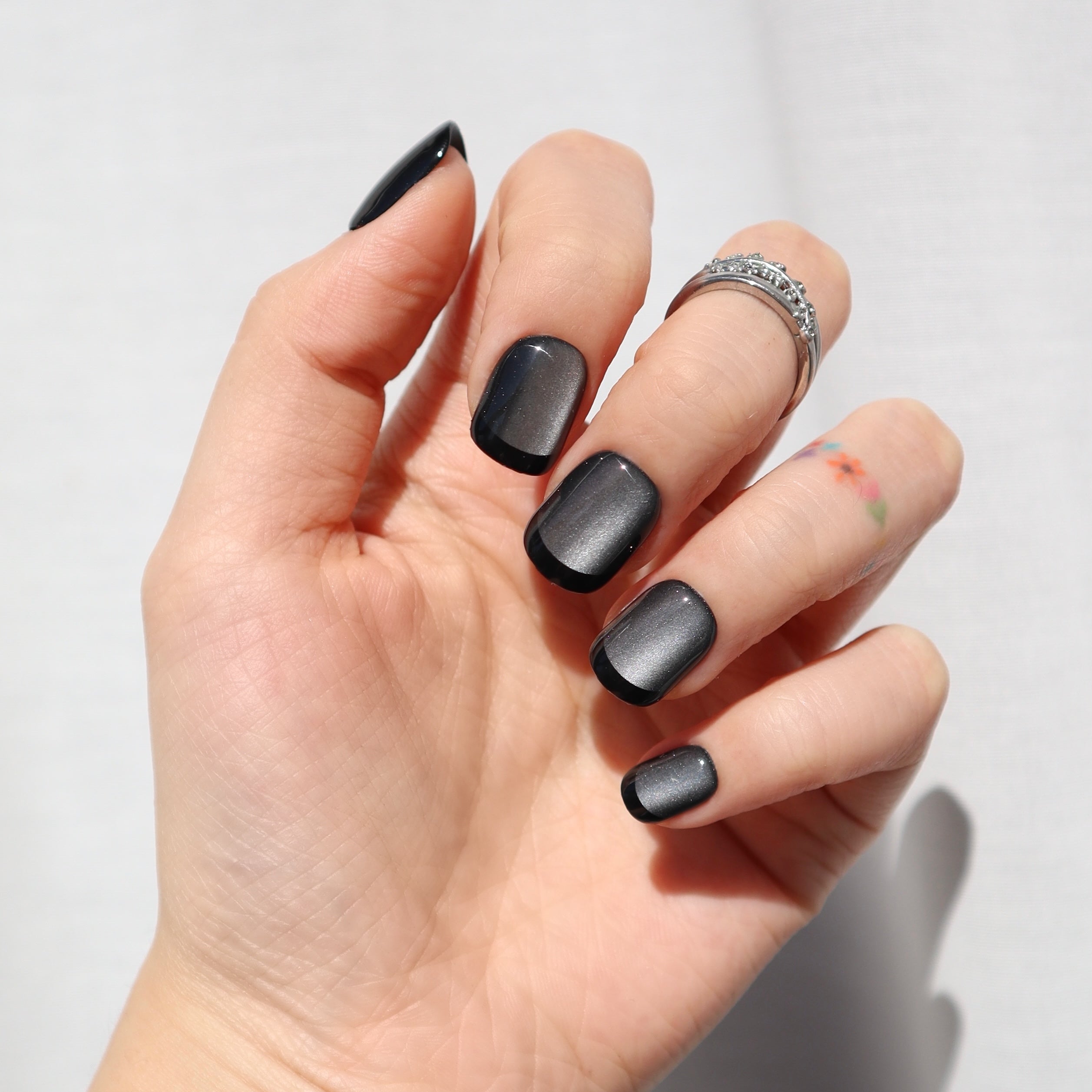 Black Magic - Short Square Press-Ons | Nail Reformation