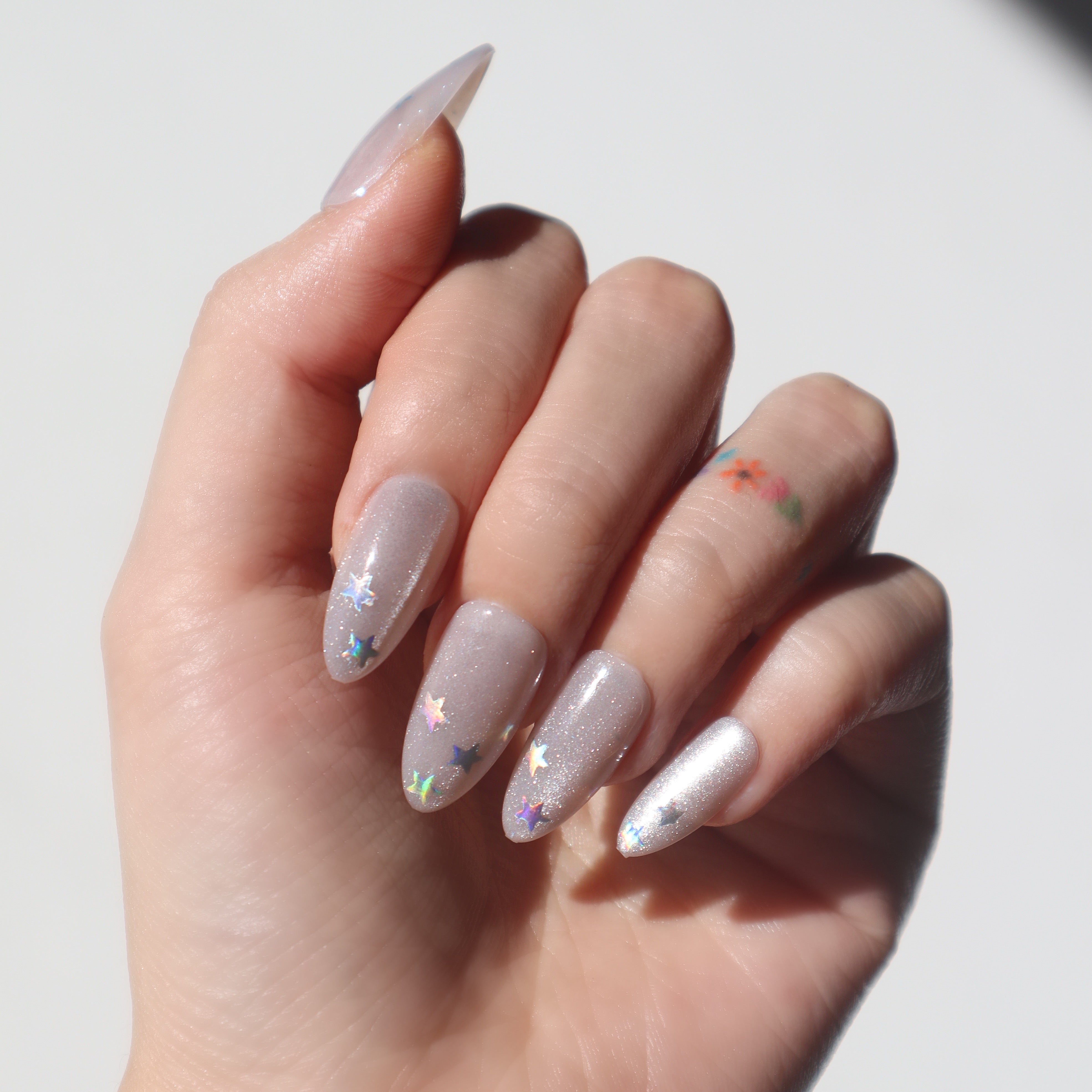 All Stars - Medium Almond Press-Ons | Nail Reformation